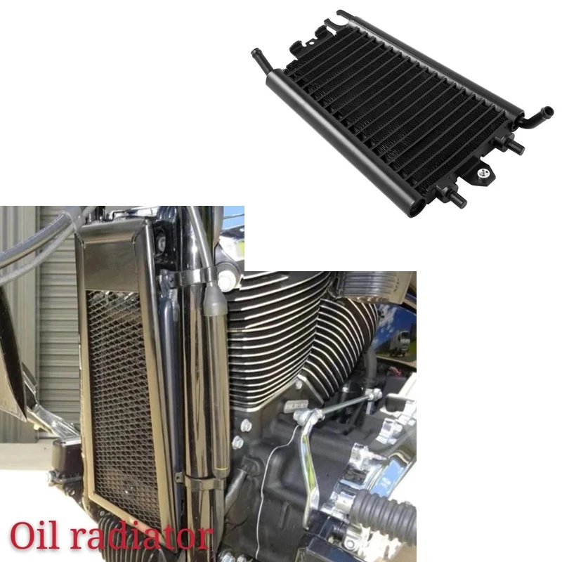 Motorcycle-Oil-Cooler-Device-Cooling-Radiator-For-Harley-Softail ...