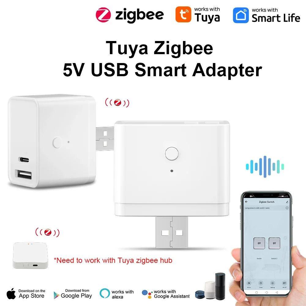 Tuya-Zigbee-Type-C-or-USB-Adaptor-Switch-5V-Mini-USB-Power-Adaptor ...