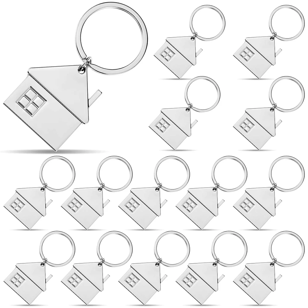 15/10pcs House Key Chain House Shaped Pendant Keychains Home Keychain ...