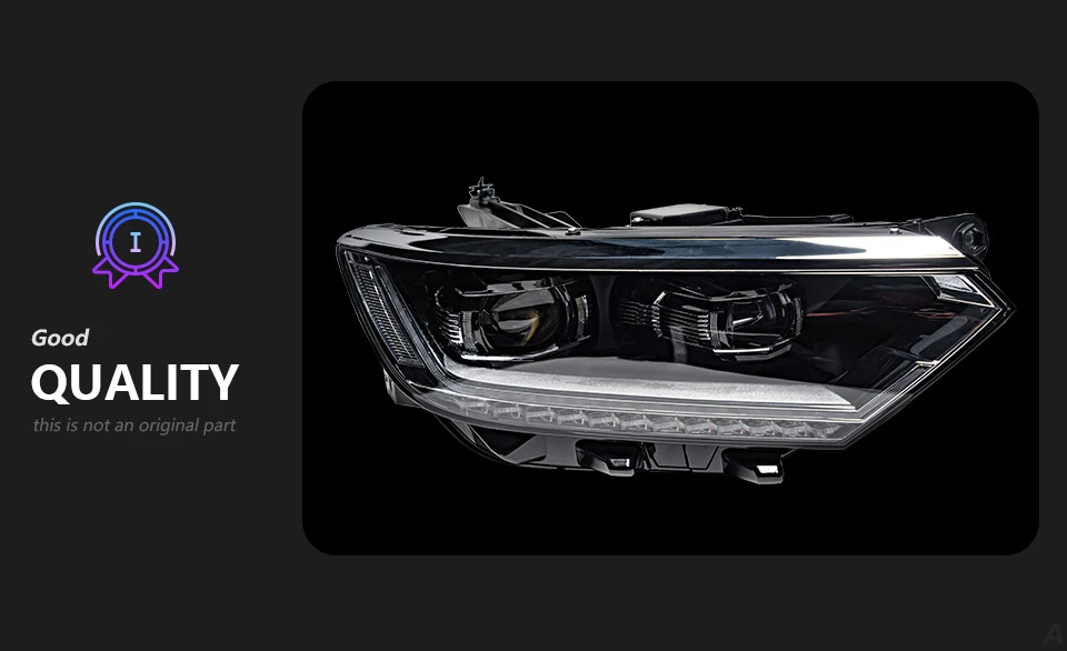 Car Lights for VW Passat B8 LED Headlight Projector Lens 2016-2019 ...