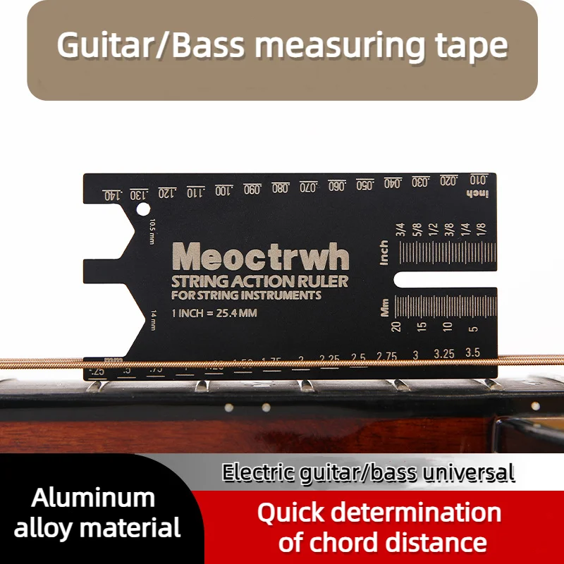 Guitar-electric-bass-tuning-high-pitch-measuring-ruler-instrument ...