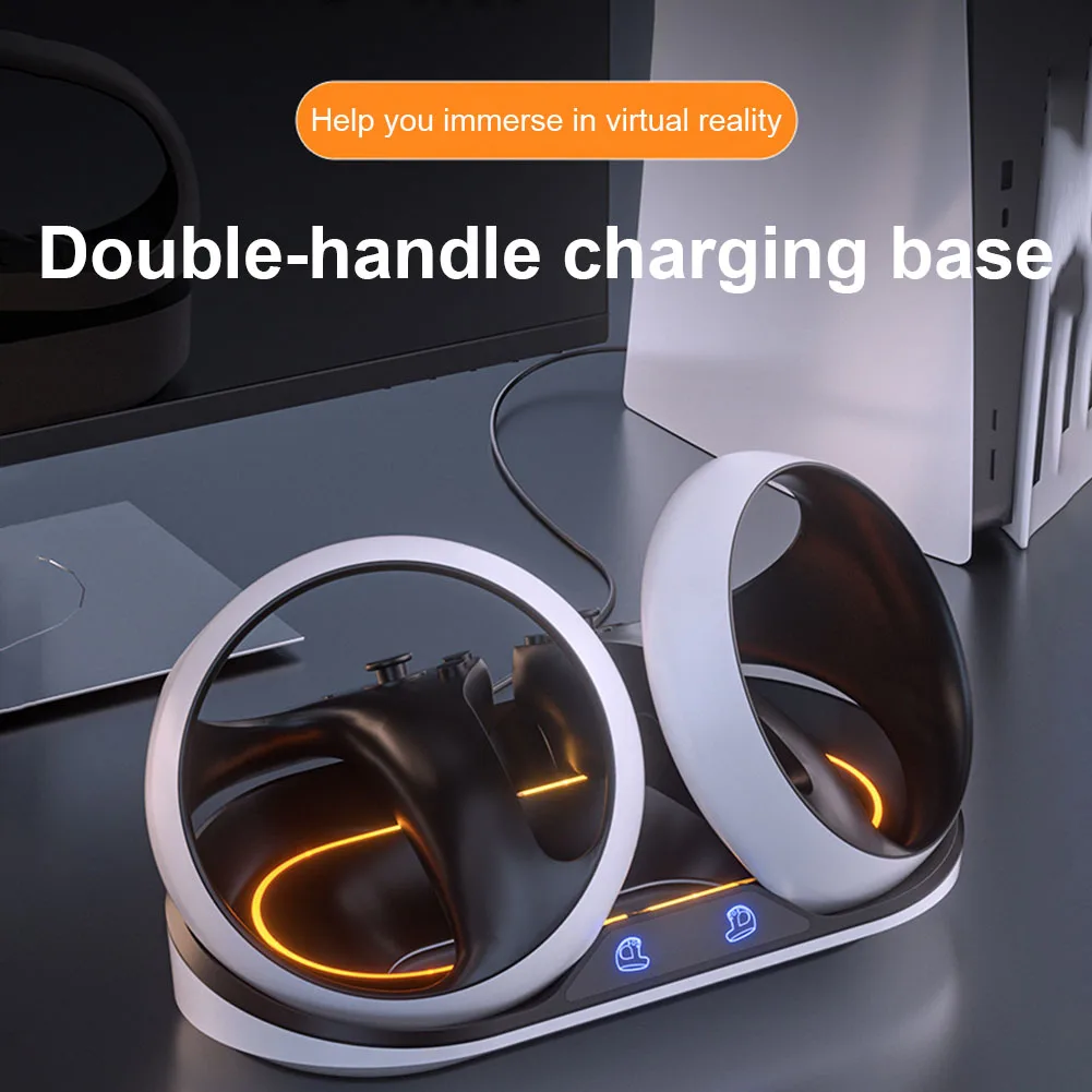 Base de carga con luz RGB para gafas VR, soporte de carga Dual ...