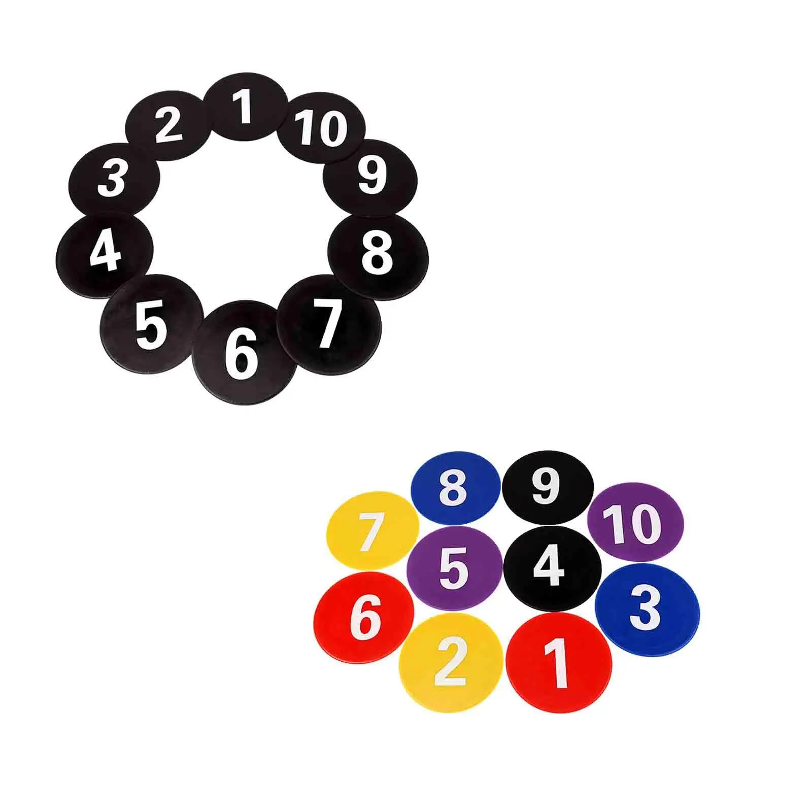10Pcs-Numbered-Floor-Spot-Markers-Practice-Speed-Agility-Training-Mark ...