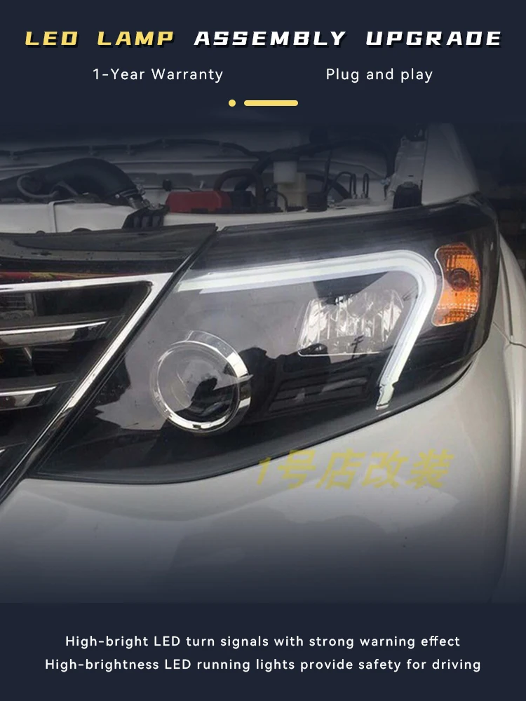 Auto-Headlight-For-Toyota-Fortuner-2011-2015-Upgrade-Full-LED-Design ...