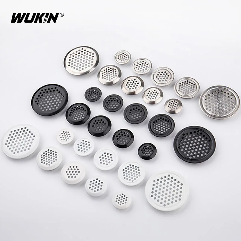 4/8pcs Stainless Steel Air Vent Wardrobe Cabinet Mesh Hole Round Vent ...