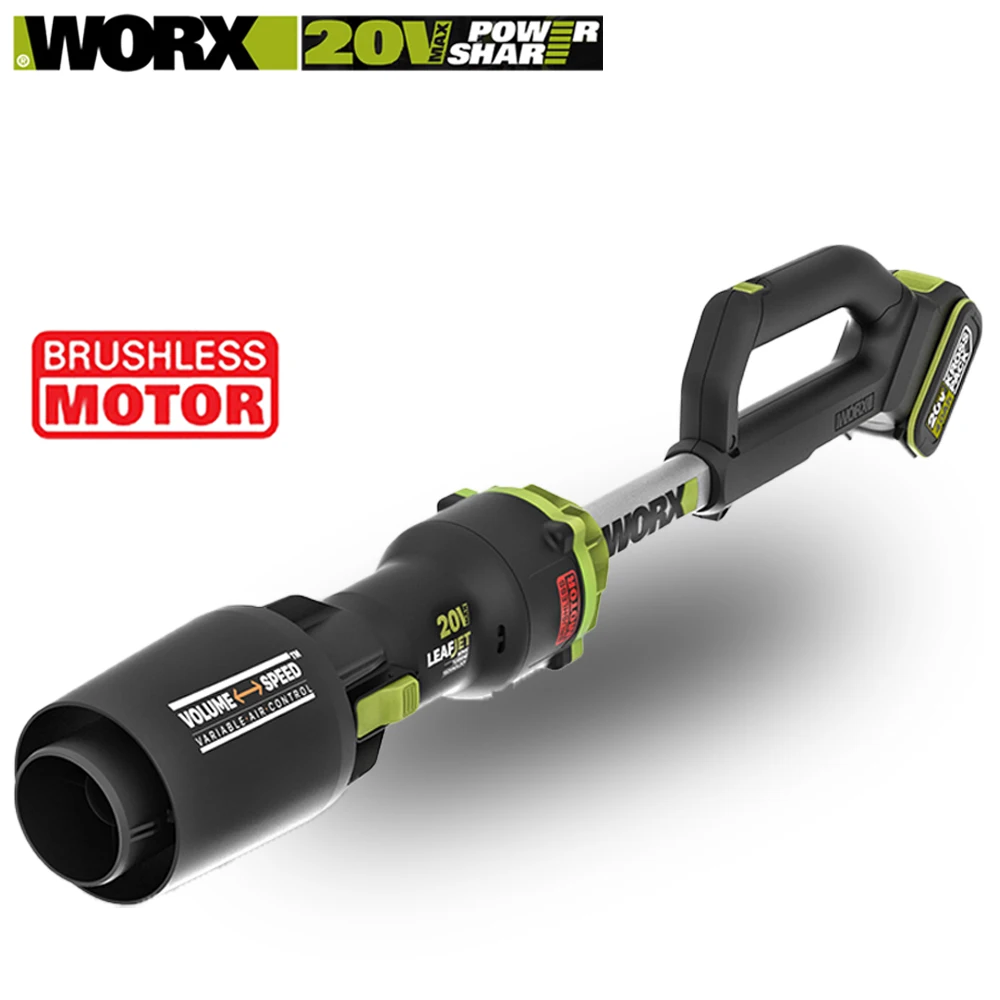 WORX 브러시리스 송풍기, 다기능 고출력 먼지 청소, 산업 등급 전기 먼지 송풍기, WU23120V, 696CFM, 209 ...