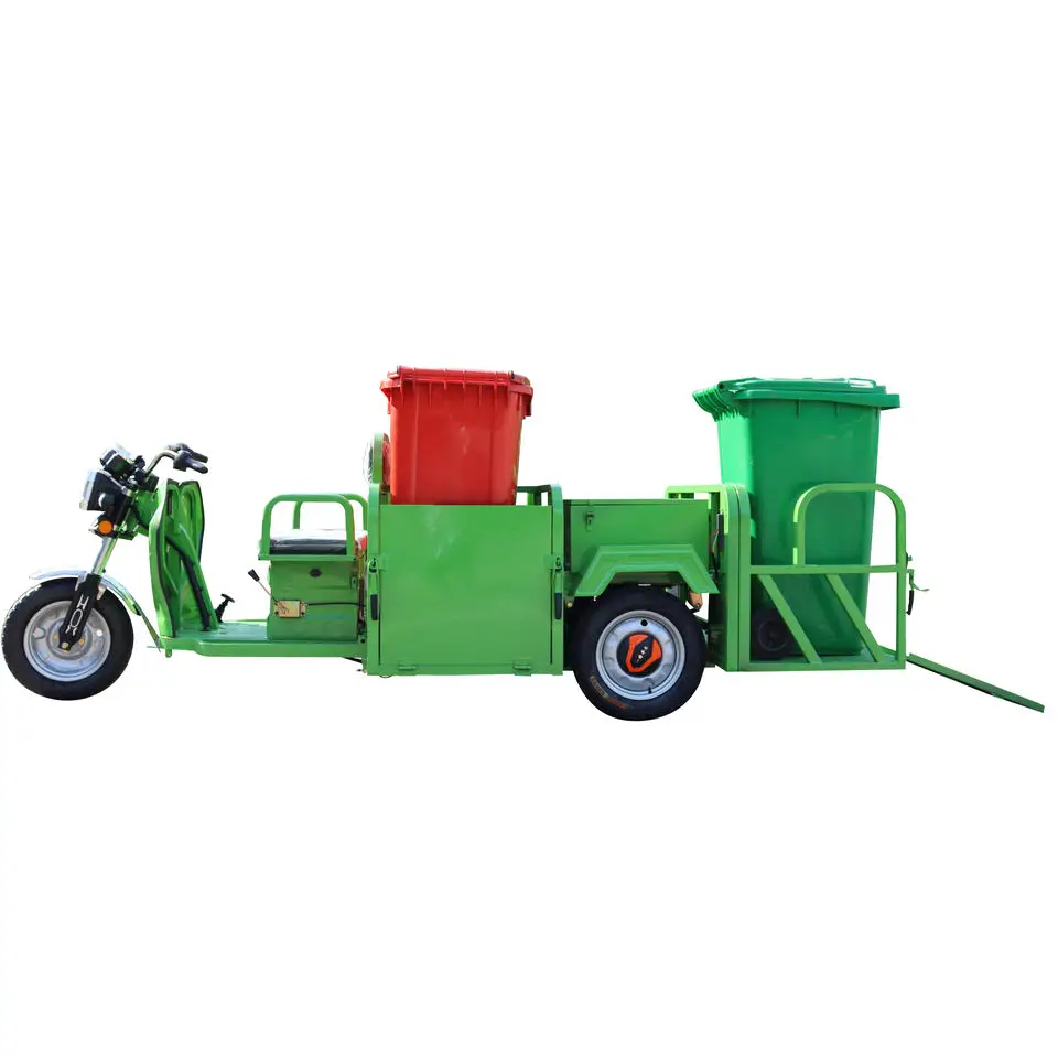 Tricycle-Waste-Container-car-Dump-electric-sanitation-truck-Sanitation ...