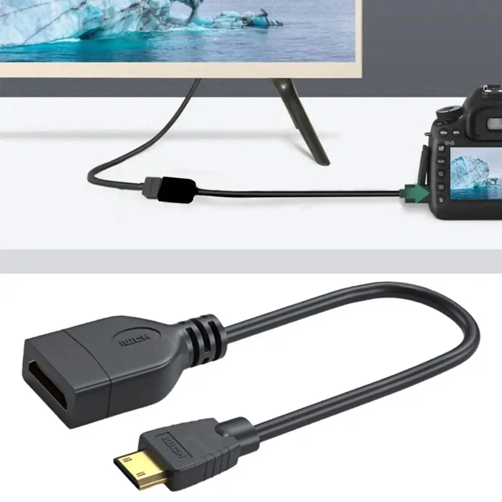 Mini-HDMI-Adapter-Cable-Male-To-Female-Anti-interference-Of-High ...