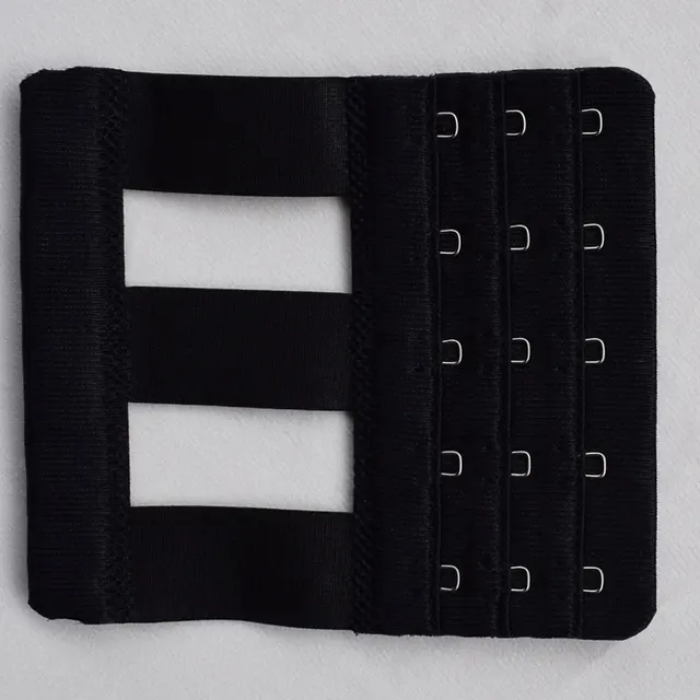 2 pcs Women Bra Extension Strap Extenders 3 Rows 5 Buckles Elastic Bra ...