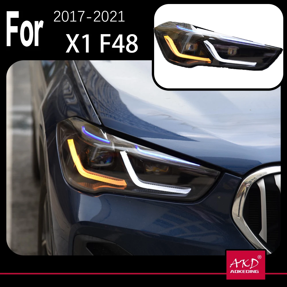 AKD-Car-Model-for-BMW-X1-LED-Headlight-Porjector-Lens-2017-2021-F48 ...