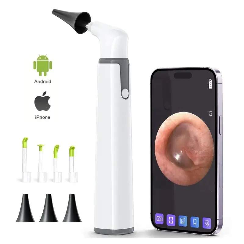Visual-Ear-Scoop-Endoscope-WiFi-Wireless-Otoscope-Ear-Wax-Removal-3-9mm ...