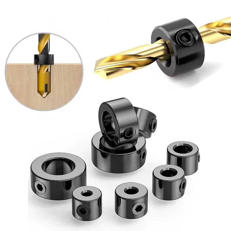 Drill Stoper Collar Set Stop Bit Ring Shaft Limit Metric Lock Steel ...