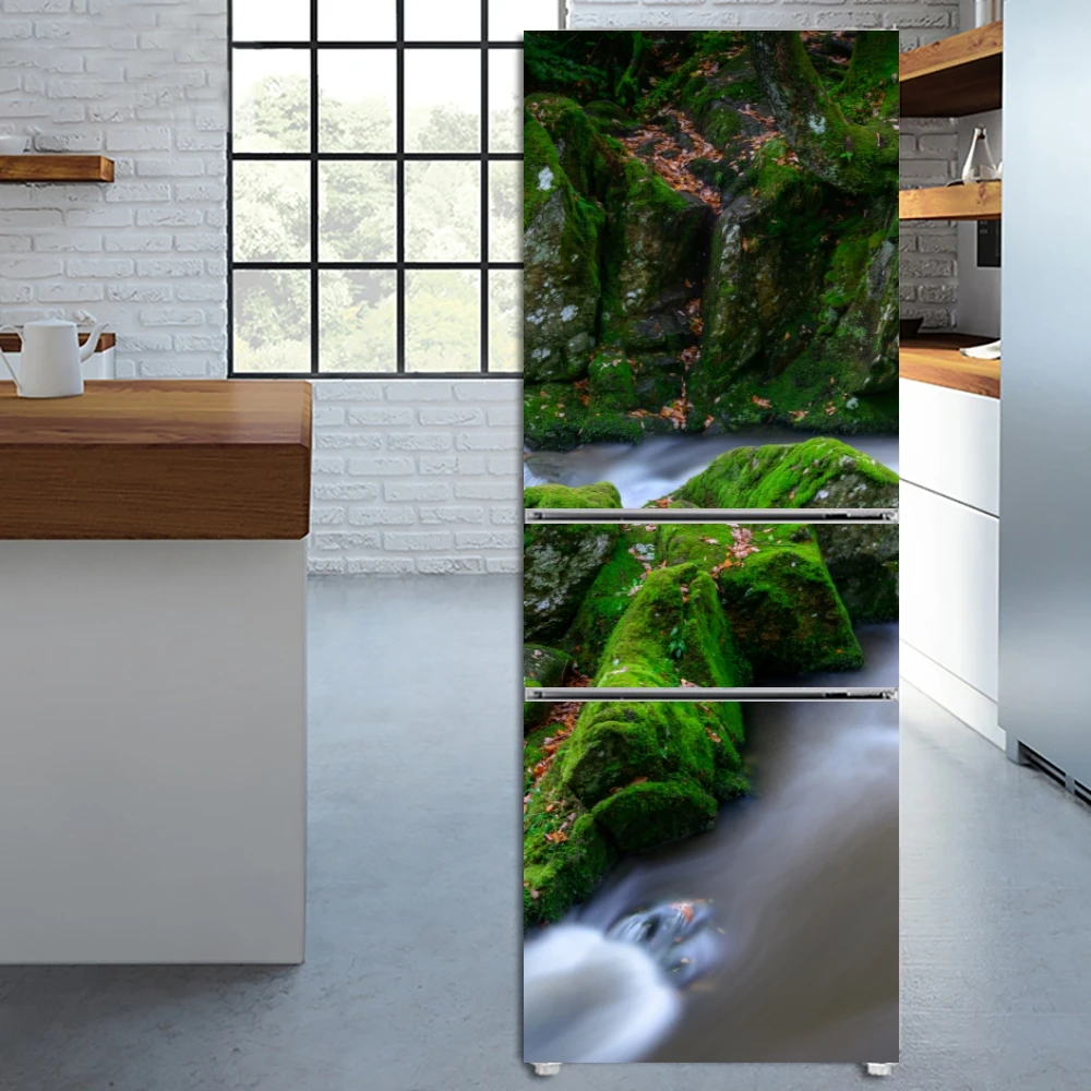 Stream-Print-Stickers-Door-Cover-Refrigerator-Wallpaper-Adhesive ...