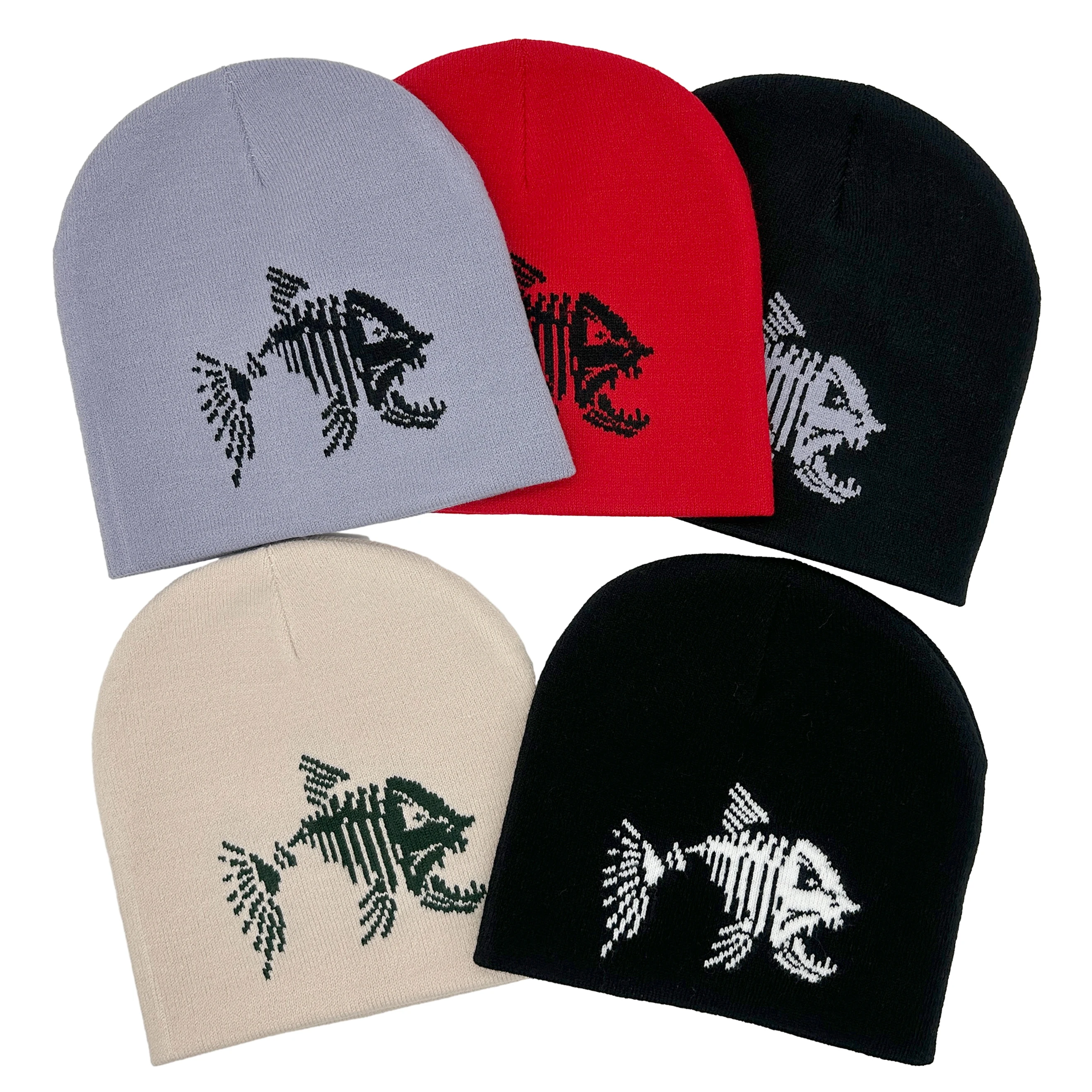 New-fishbone-jacquard-knitted-hat-give-as-a-present-to-Fishing-hunter ...