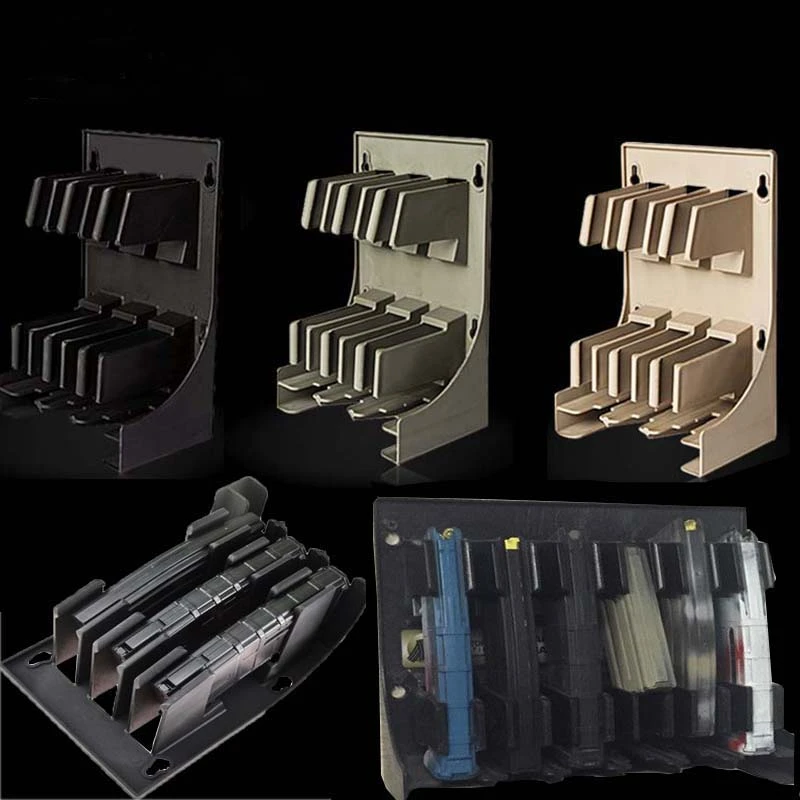 Tactical Polymer Hard Standard Mag Holder Wall Mount Magazine Storage ...