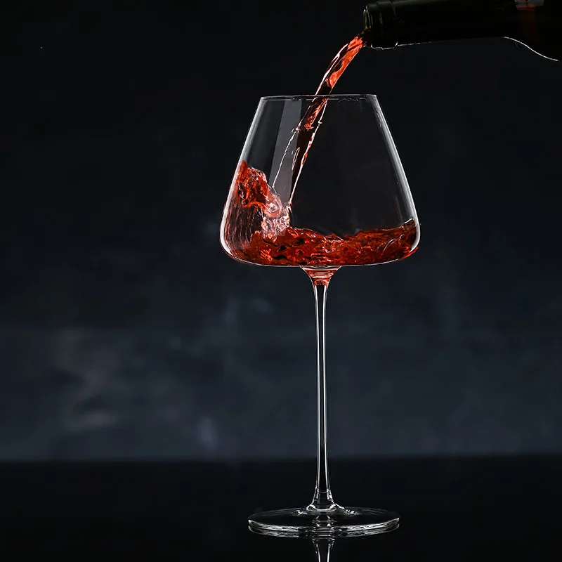 Red Wine Glass Black Background