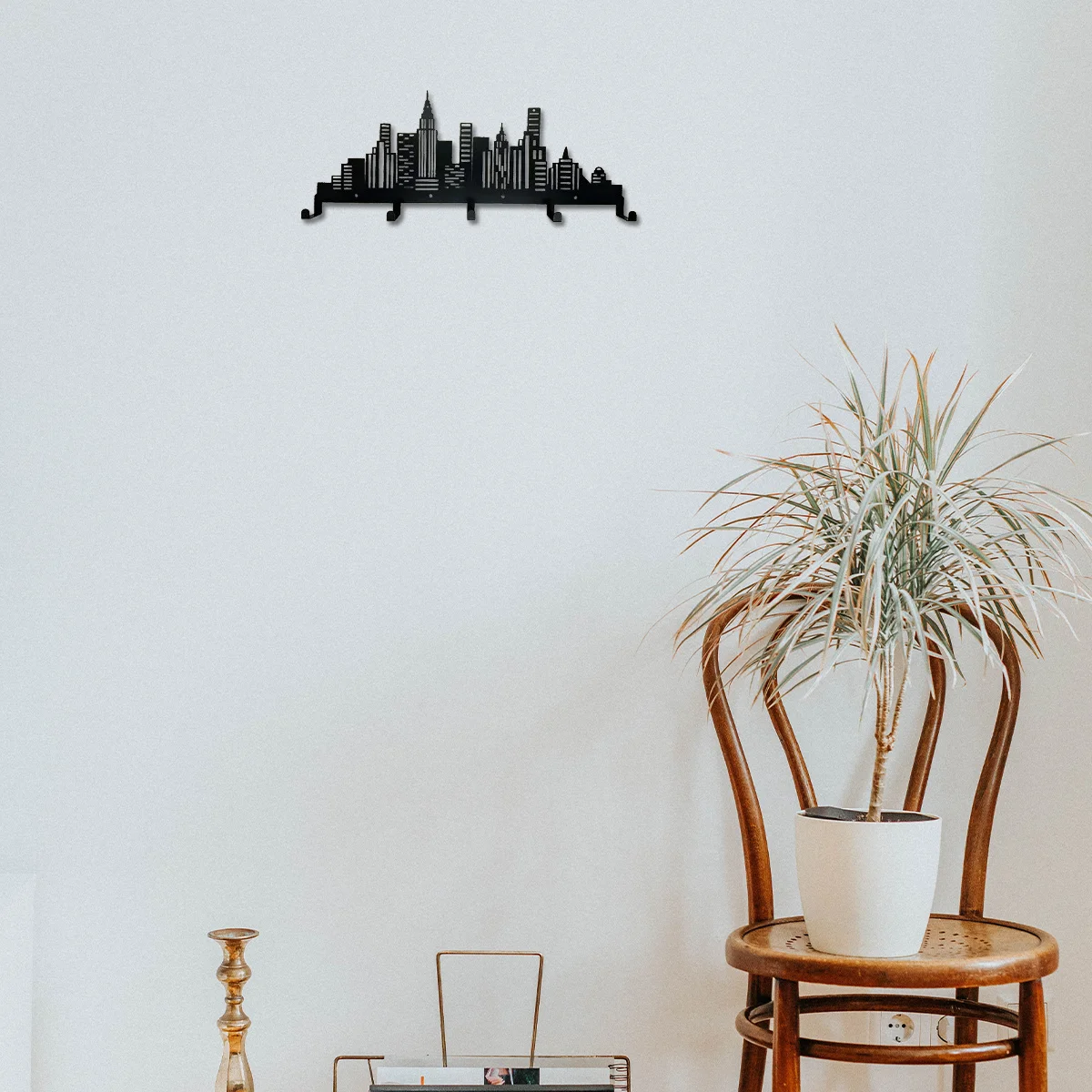 Iron-Crafts-Modern-City-Type-Coat-Rack-Wall-Hanging-Towel-Rack-Entrance ...