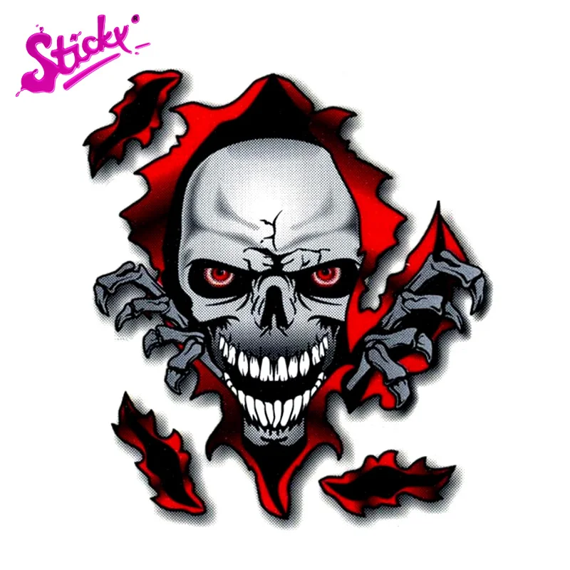 Red Skull Decals