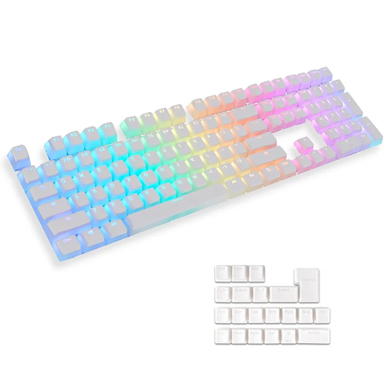 Translucent Keycap for Mechanical Keyboards Diy Keycap Pink Double Shot ...