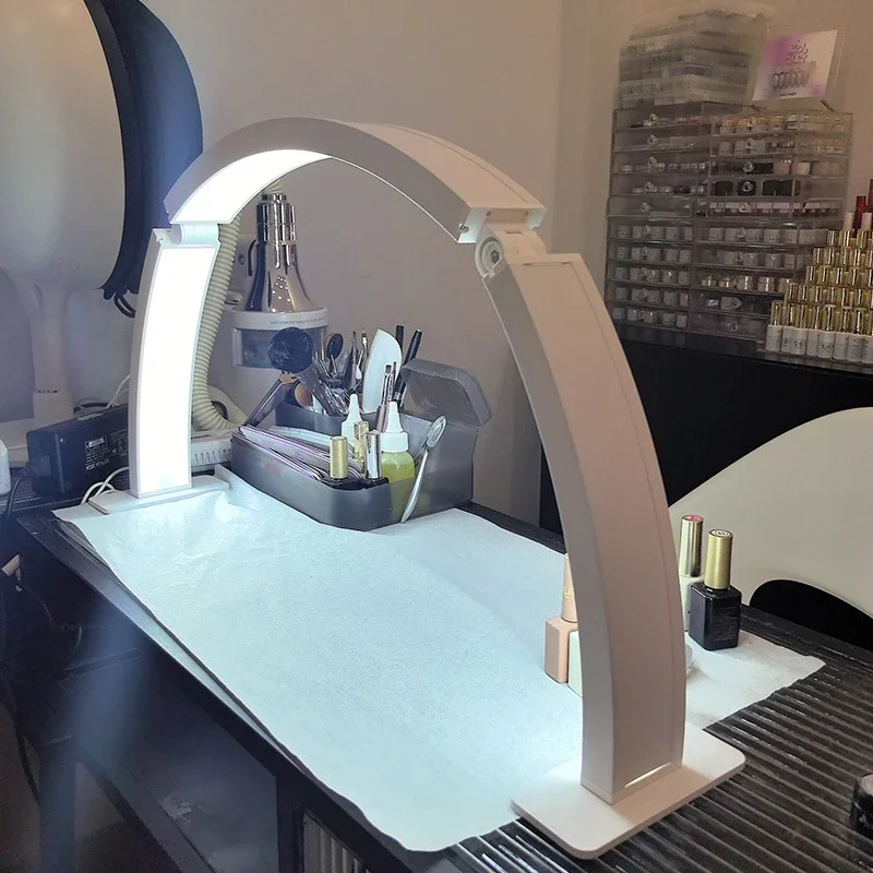 Foldable-Half-Moon-Nail-Lamp-Arc-Manicure-Reading-Table-Lamp ...