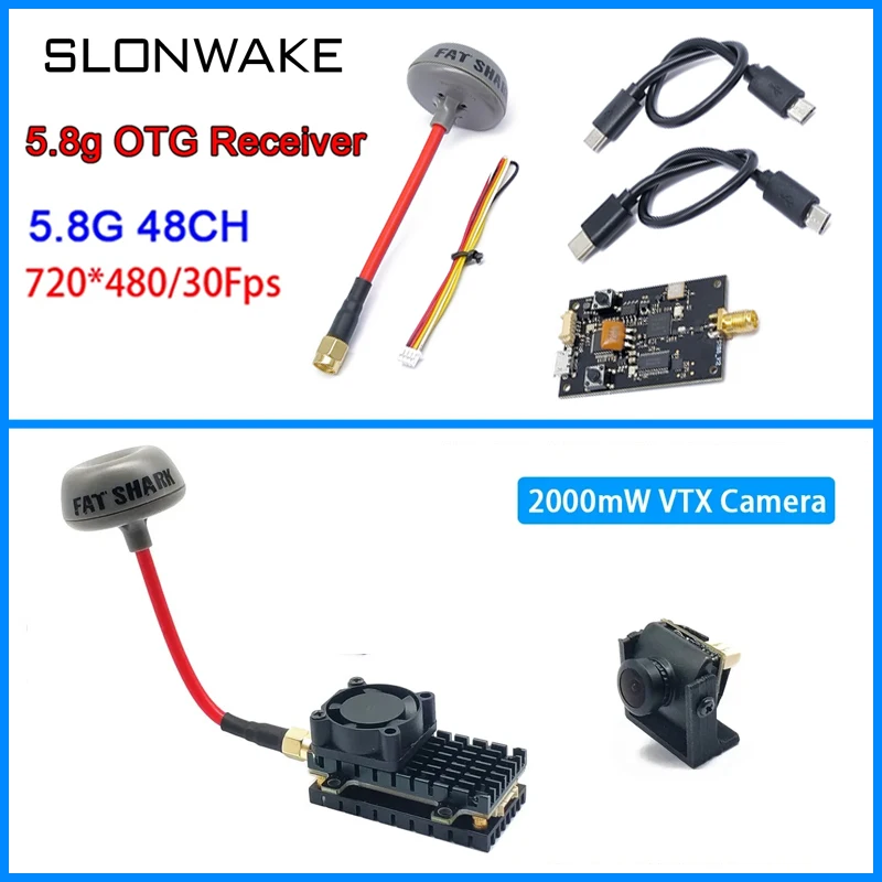 Over-20Km-5-8Ghz-2W-FPV-Transmitter-2000mW-48CH-and-FPV-mini-camera ...