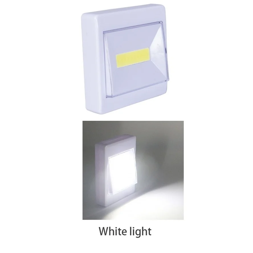 Simple Magnetic Cob Led Switch Wall Night Lights Cordless Lamp Battery ...