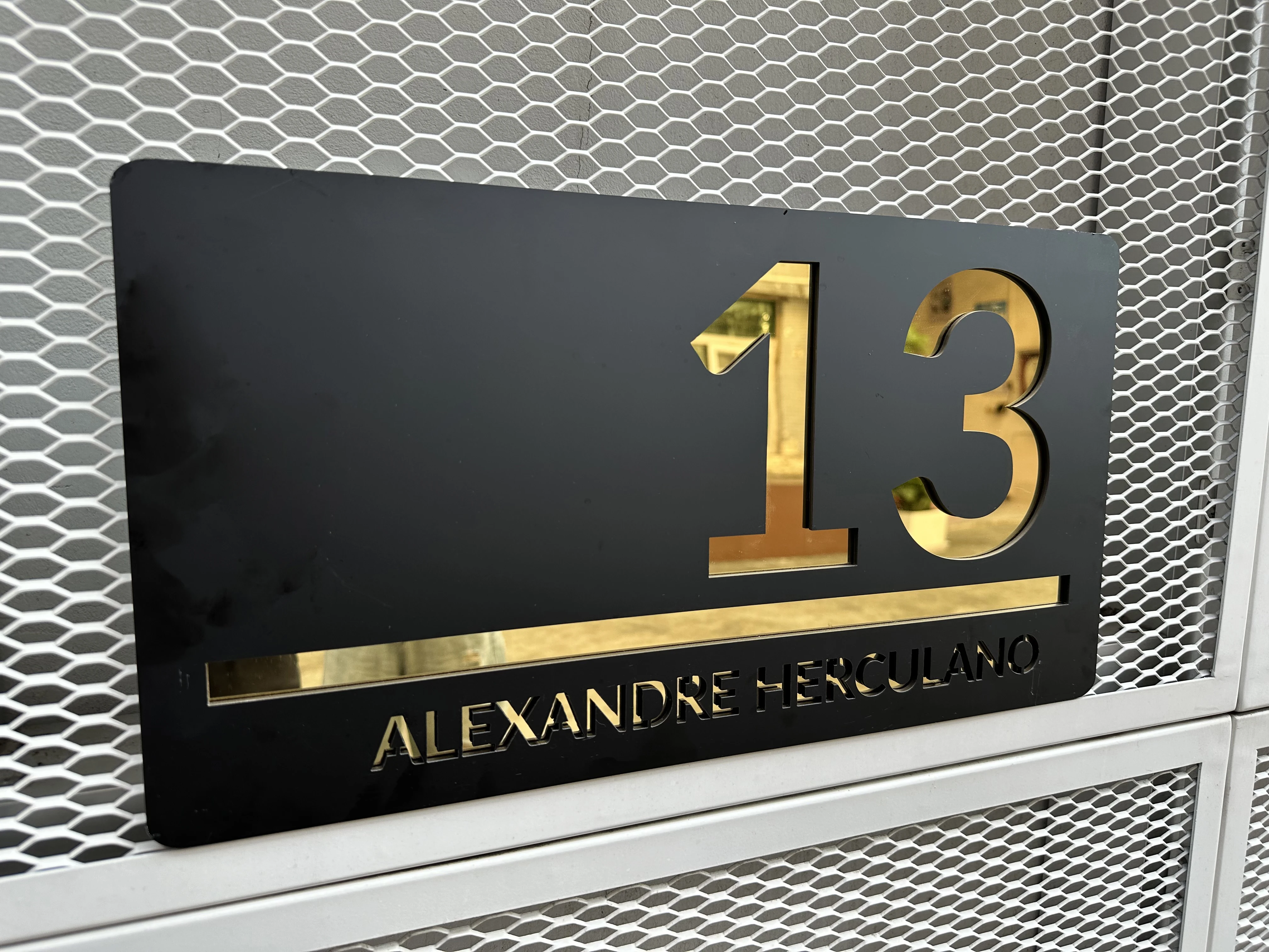 Customized Sign Outdoor House Numbers Plate Personalized House Number ...