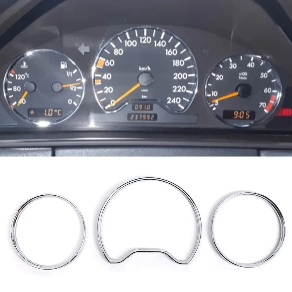 For Mercedes Benz W210 E W208 CLK W202 C 1995-2001 Chrome Speedometer ...