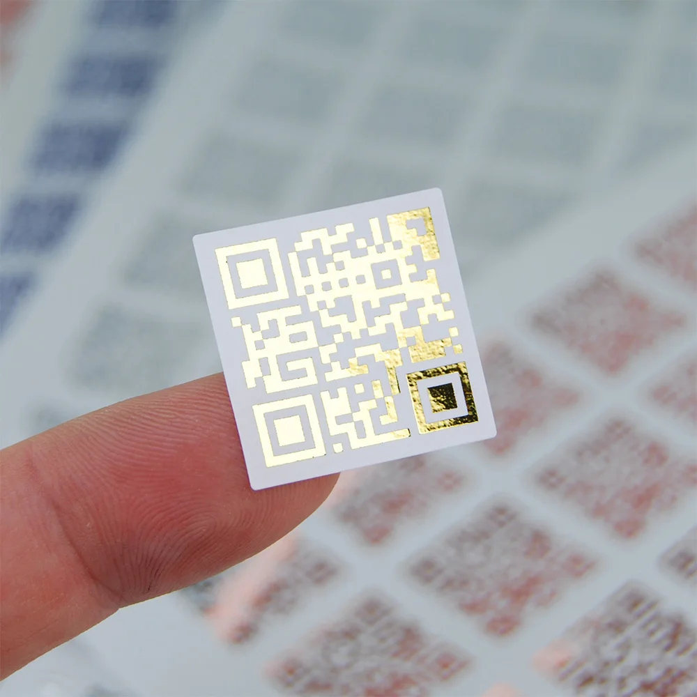 50pcs-Personalized-QR-Code-Gold-Foil-Sticker-QR-Code-Stickers-for ...