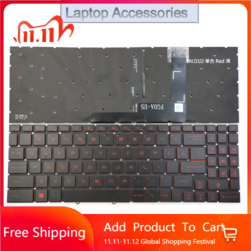 F New For MSI Katana GF66 GF76 11SC 11UC 11UD 11UE 11UG 12UC 12UD 12UE ...