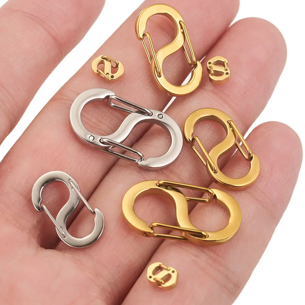 4pcs-Stainless-Steel-Chic-Letter-S-Buckle-Gold-Plated-Lobster-Clasps ...
