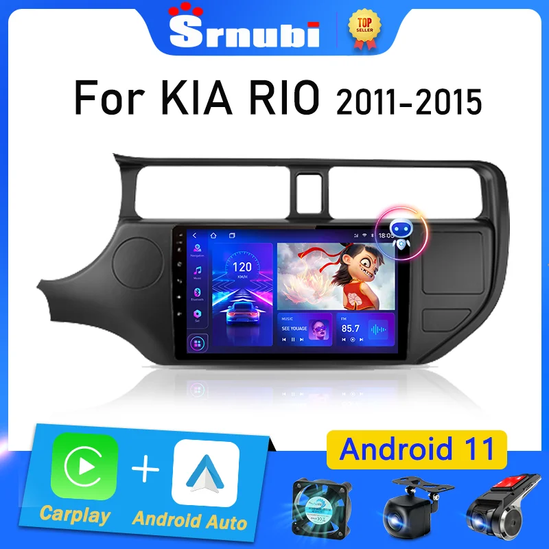 Srnubi Android 11 Car Radio for KIA K3 RIO 2011 2012 2013 2014 2015 ...