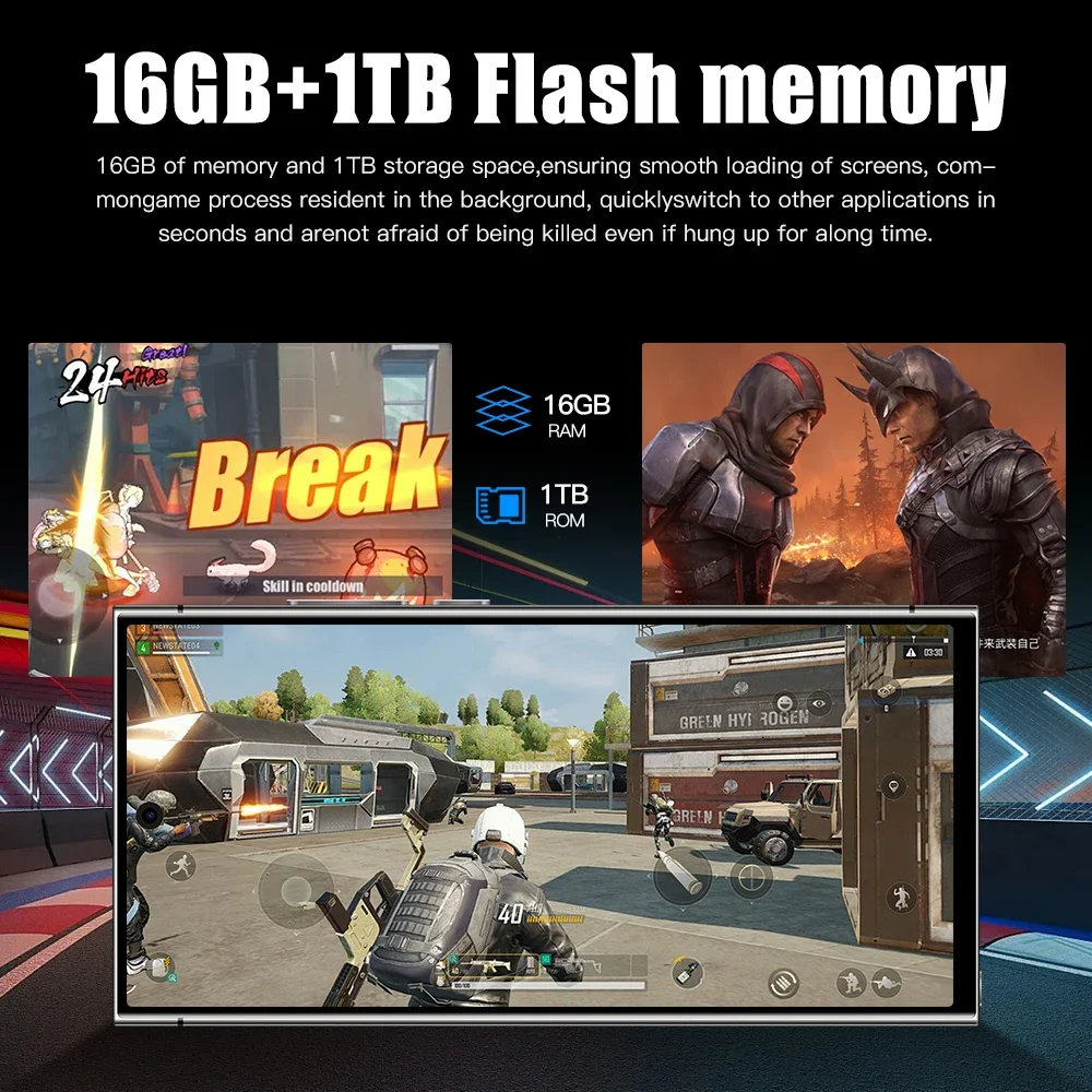 Оригинальный смартфон S24Ultra 5G Android 7,3 дюйма HD полноэкранный ...