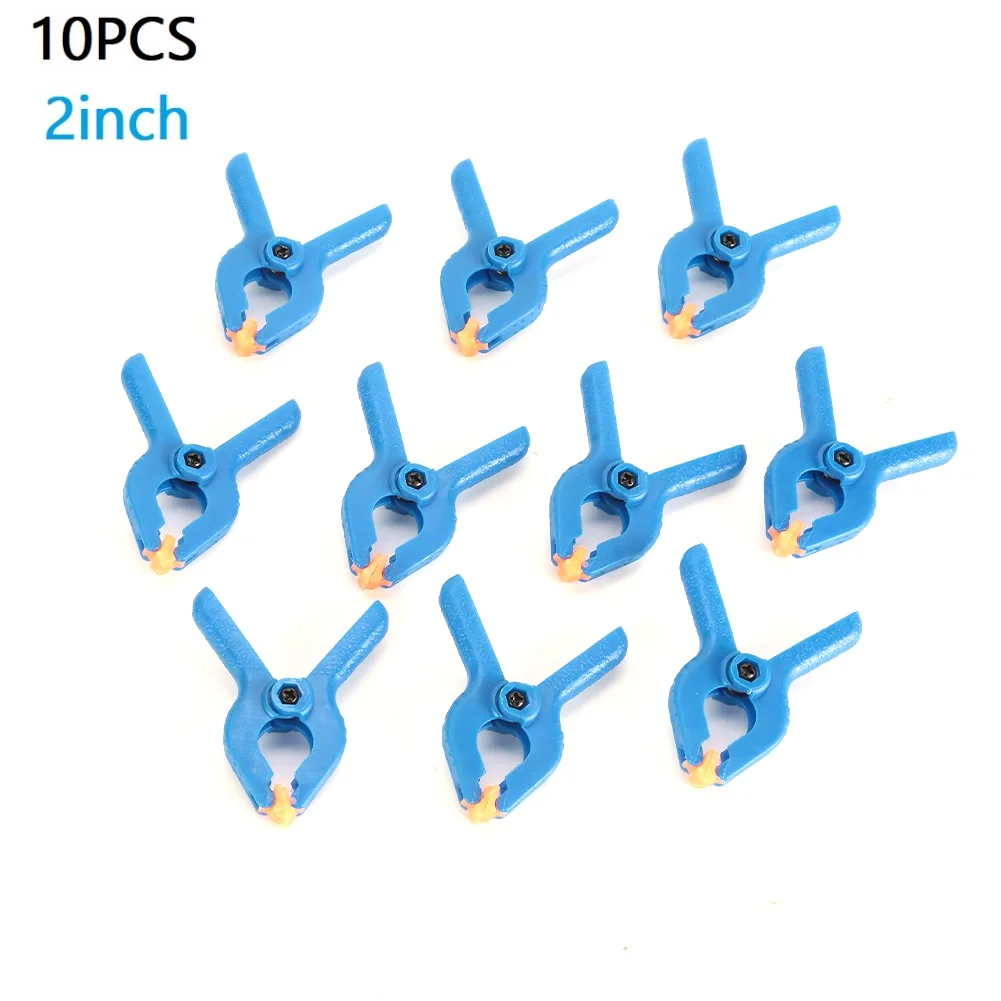 10Pcs-2-Inch-Spring-Clamps-Woodworking-Tools-Plastic-Nylon-Grip-Cramps ...