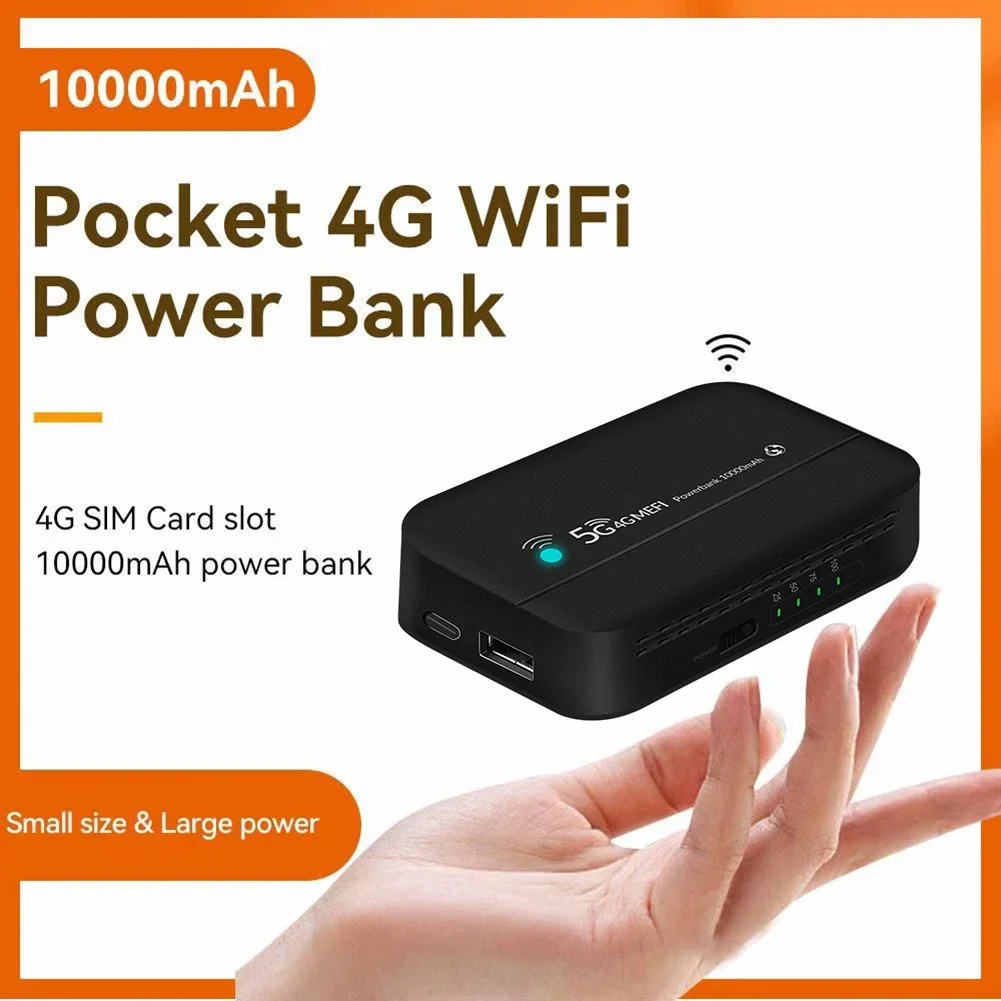4G-LTE-Portable-Charger-Router-10000mAh-Type-C-USB-Hotspot-PW100-Mobile ...