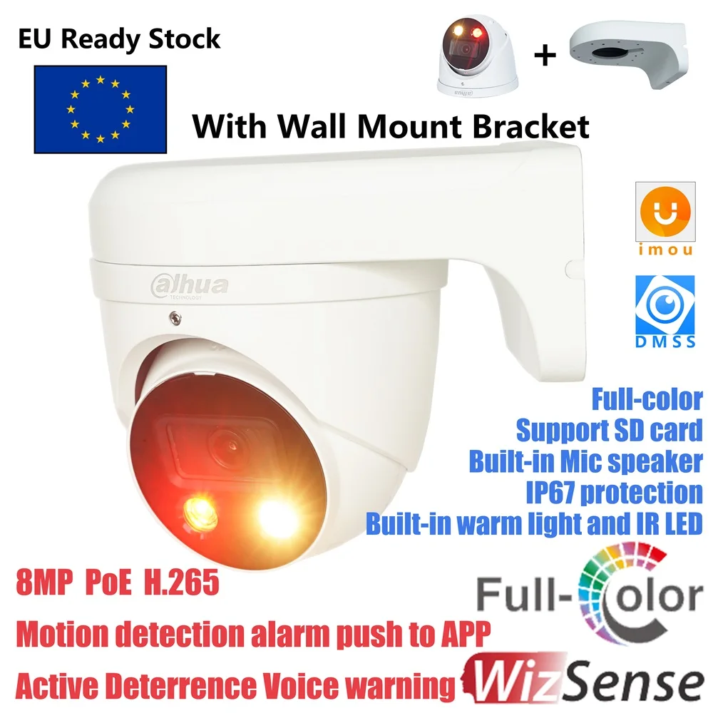 Dahua-8MP-Smart-Dual-Light-Active-Deterrence-Fixed-focal-Eyeball ...