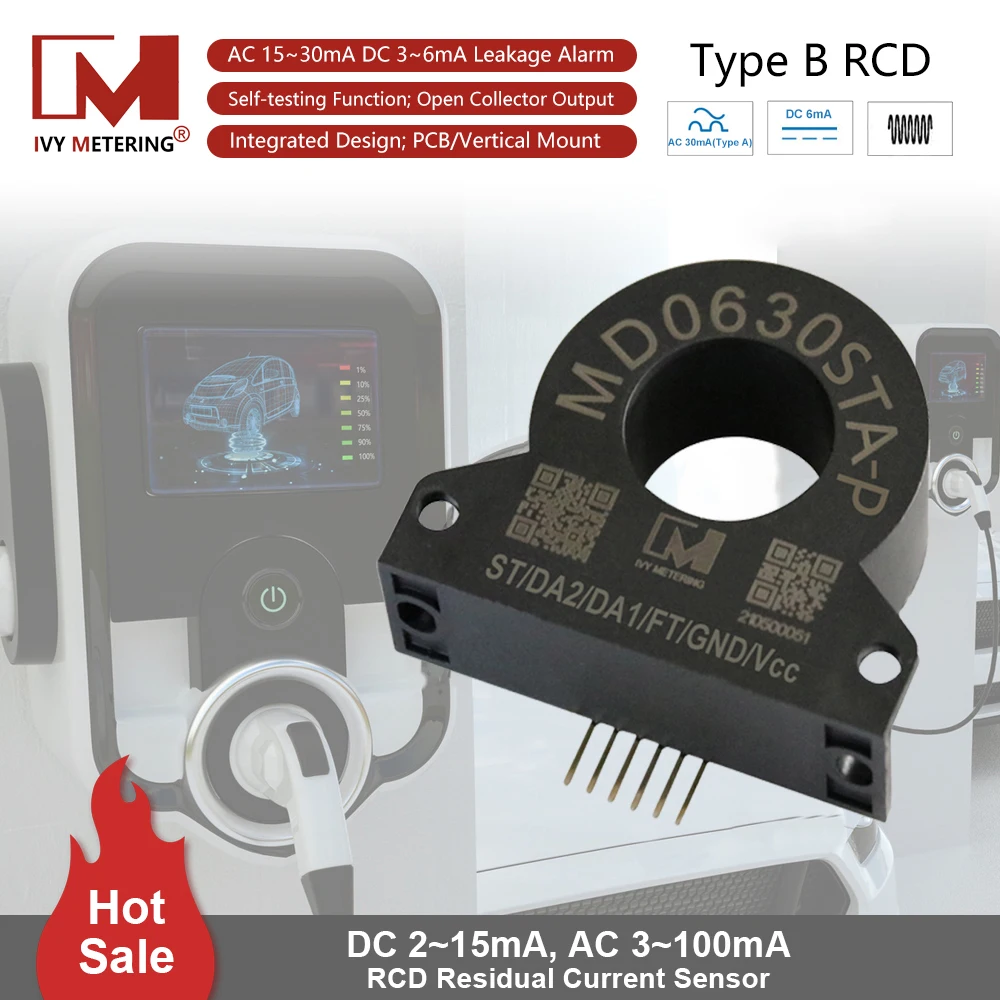 Self-testing Type A 30mA AC 6mA DC Differential Protection RCD Type B ...