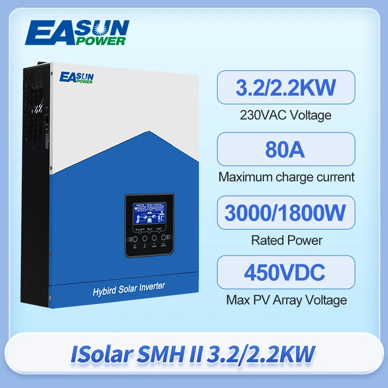 EASUN-POWER-Hybrid-Solar-Inverter-3200W-220VAC-Hybrid-Inverter-MPPT-80A ...