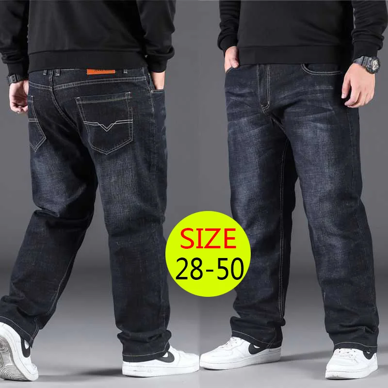 10XL-Oversize-Black-Jeans-Men-Plus-Size-50-Denim-Pants-Husband ...