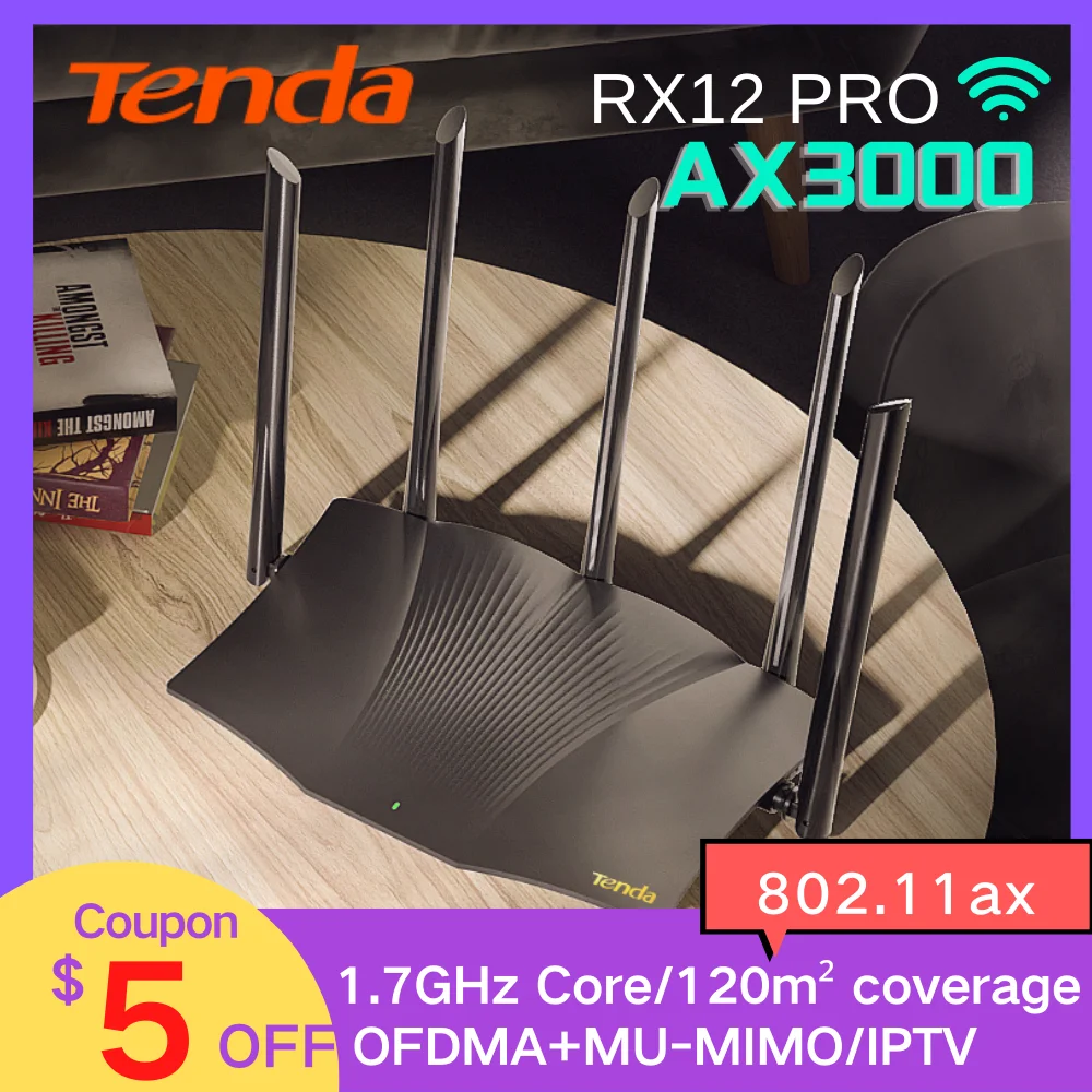 Tenda – routeur double bande AX3000 wi-fi 6 Mesh, 2.4/5GHz, bi-bande ...