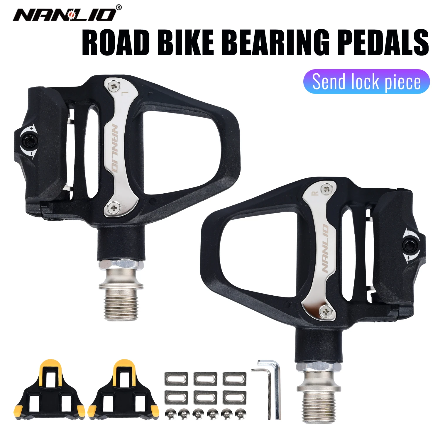 Professional Road Bike Lock Pedals - Ultra Lightweight Aluminum, Nylon ...