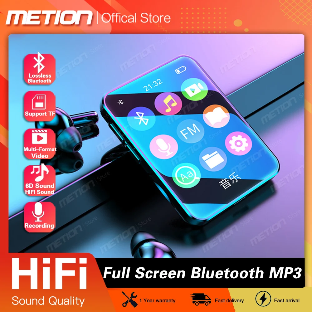 2022 New MP3 Player Bluetooth 5.0 Full Screen Walkman Portable Sport ...