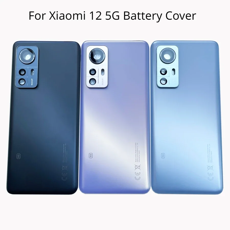 Back-Glass-Cover-For-Xiaomi-12-5G-Back-Door-Replacement-Battery-Case ...