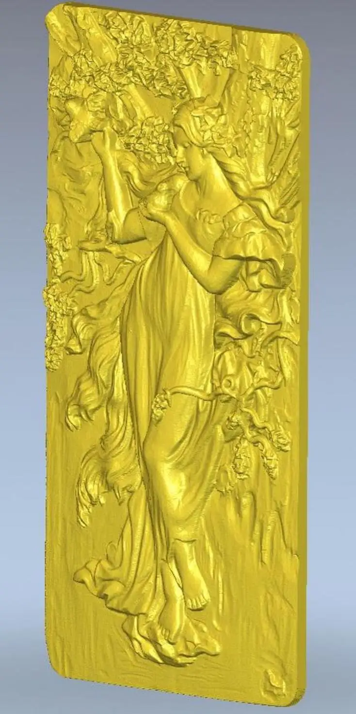 Spring Lady Artcam 3D -S Modell Megkönnyebbülése A Cnc -Hez Stl Fájl ...