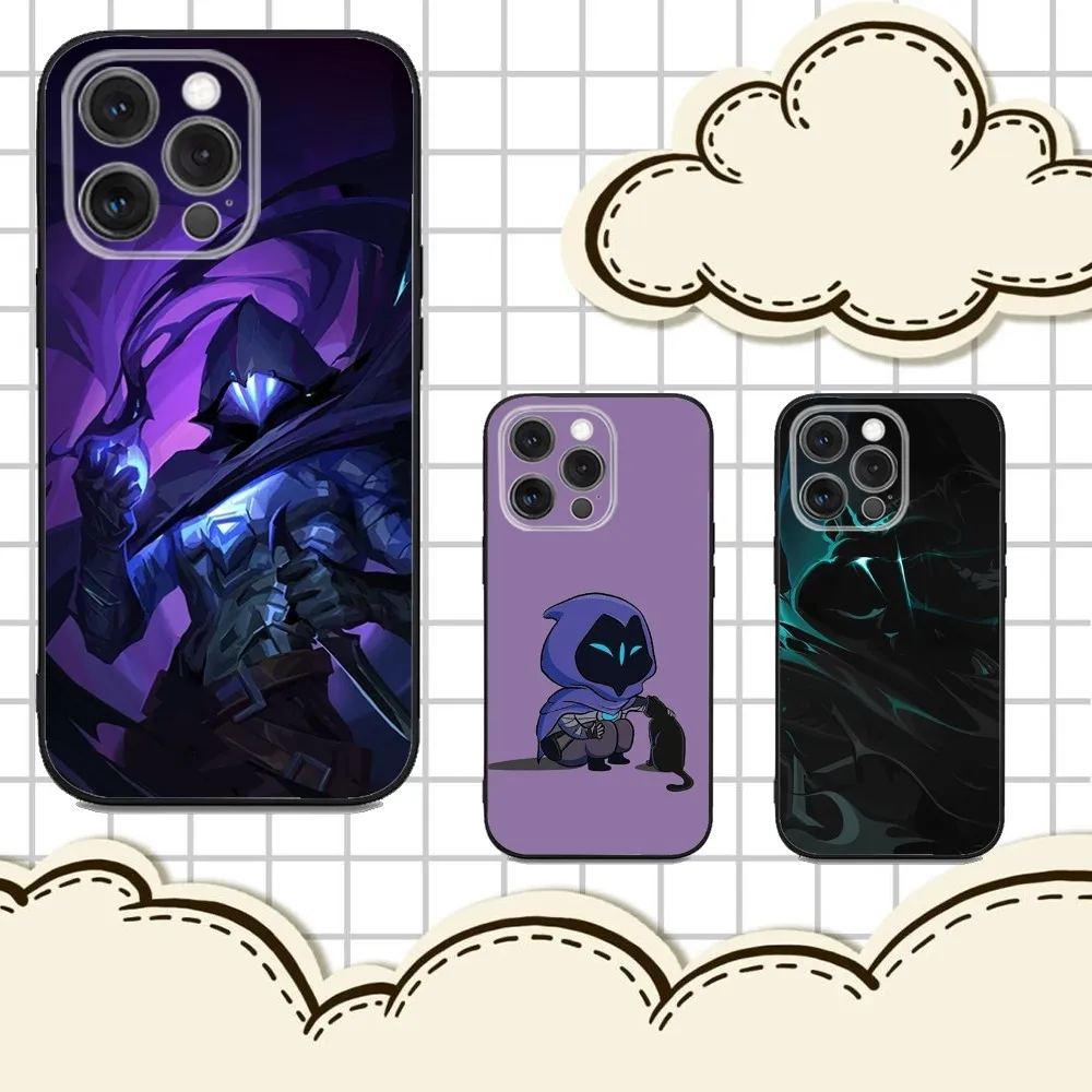Funda de teléfono V-Valorant O-Omen para iPhone 16e,16,15,14,13,12,11 ...