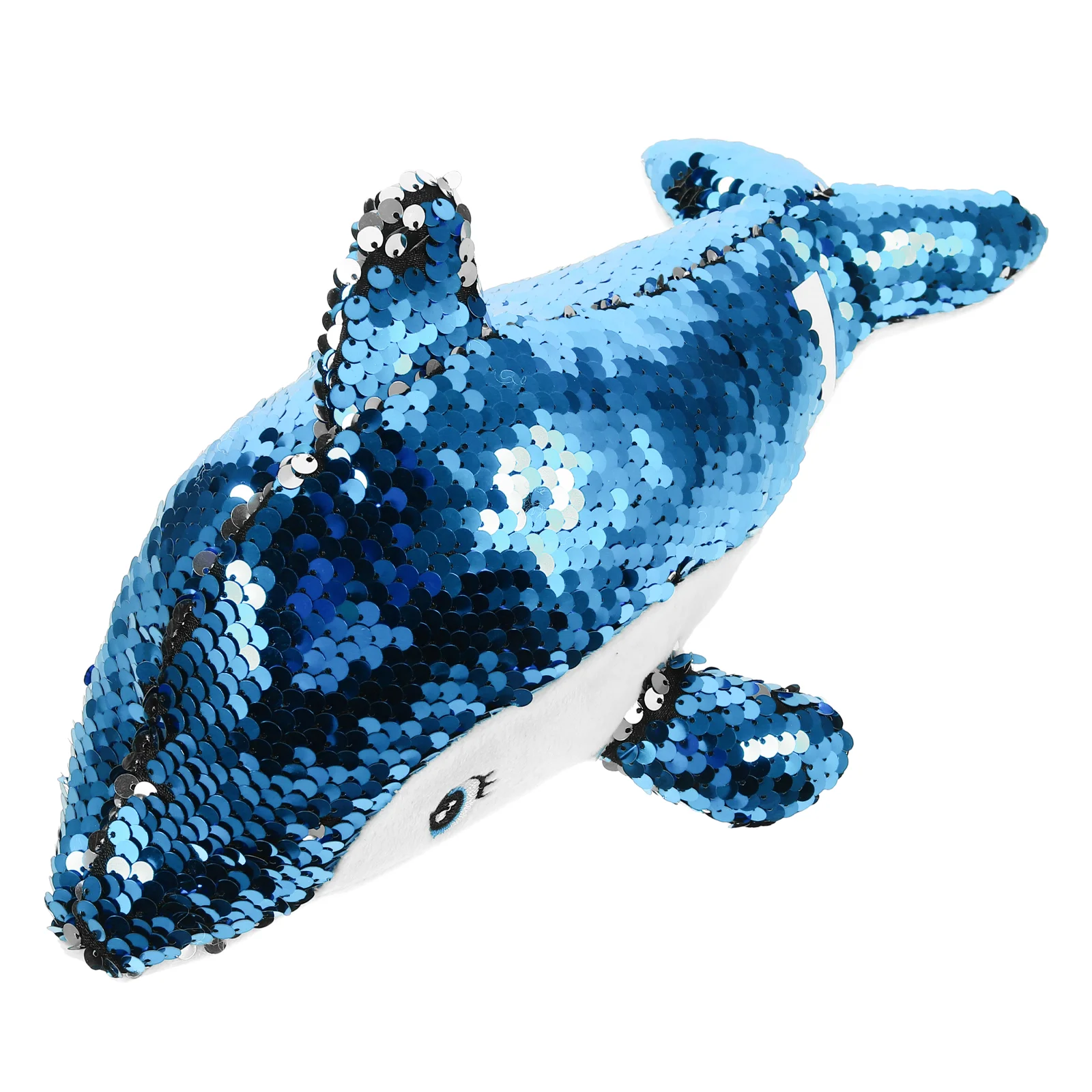 Plush-Sequined-Dolphin-Toy-Sensory-Cartoon-Kids-Novelty-Small ...
