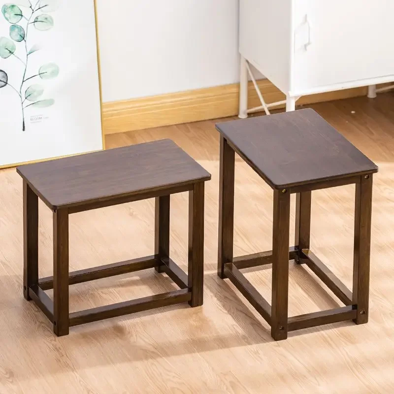 Living-Room-Bench-Solid-Bamboo-Stool-Household-Chinese-Coffee-Table ...