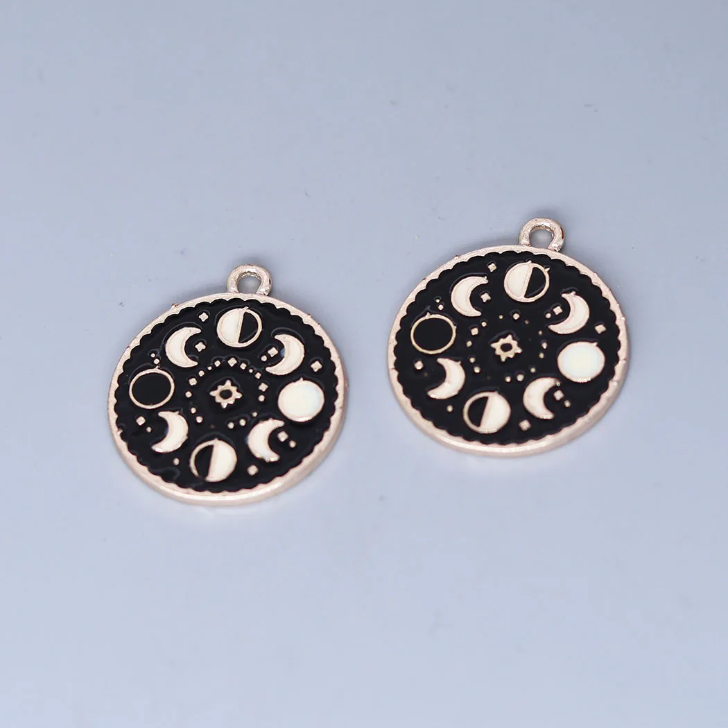 5pcs-lot-Moon-Phase-Black-Dark-Glowing-Charm-for-Jewelry-Metal ...