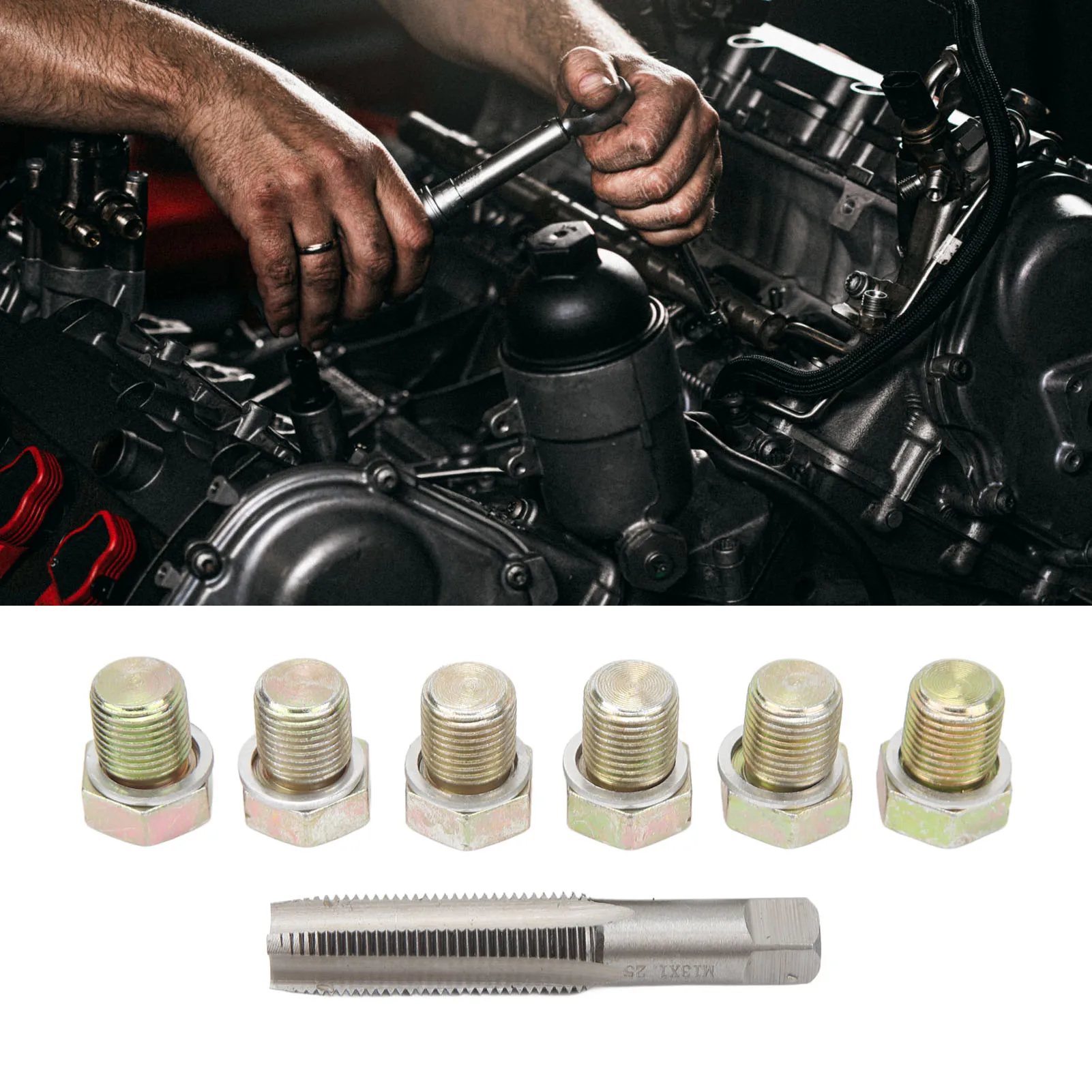 Oil Drain Plug Thread Repair Kit M13 X 1.5mm Oil Pan Screws Rethread ...