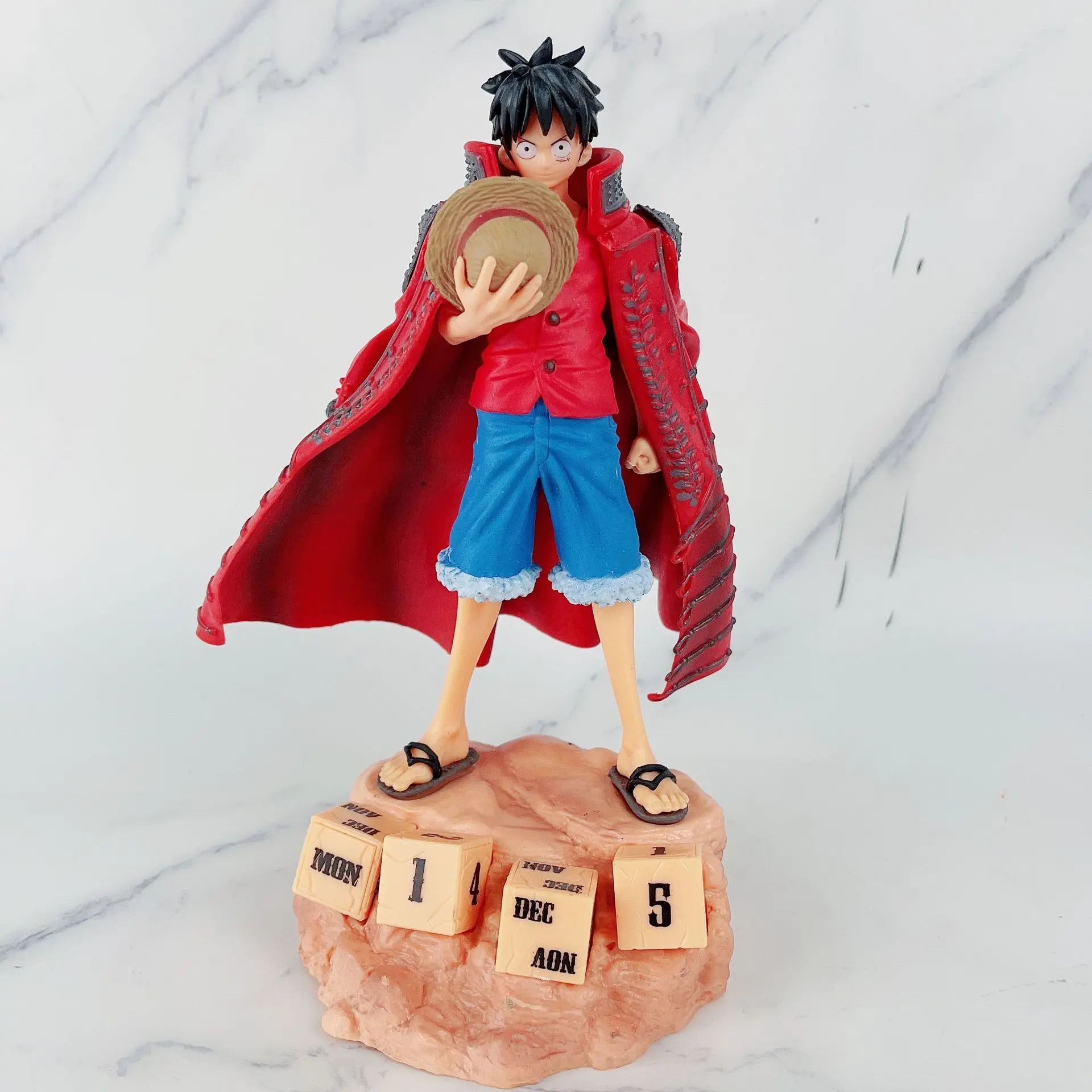 Figura de anime de 20 cm de One Piece, figura de acción de PVC con capa ...
